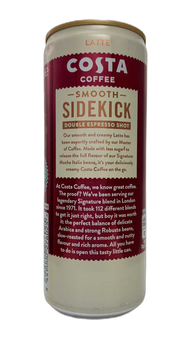 Costa Coffee Smooth Sidekick Latte | Energy Drink Cans UK
